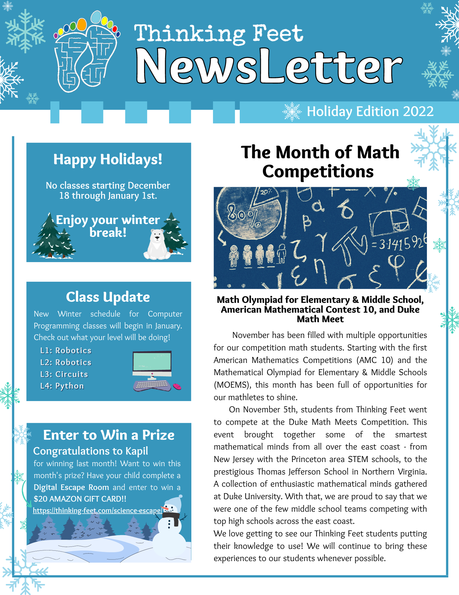 Updates@Thinking Feet – Thinking Feet